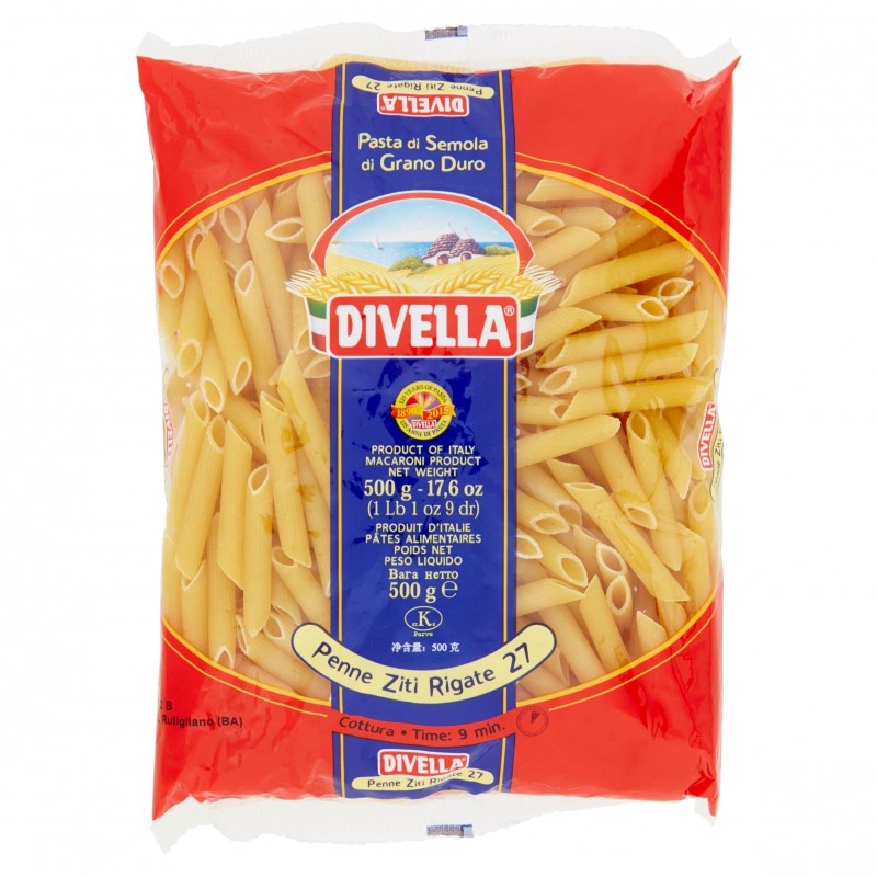 PASTA DIVELLA SECCA PENNE ZITI RIGATE N.27 GR.500