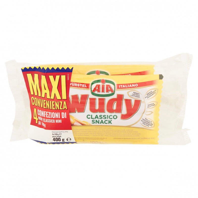 WURSTEL WUDY POLLO/TACCH.PARTY GR.100X4CF (GR.400)